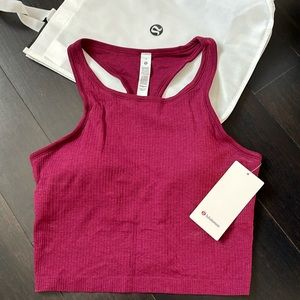 lululemon athletica | Tops | Lululemon Ebb To Street Cropped Racerback ...